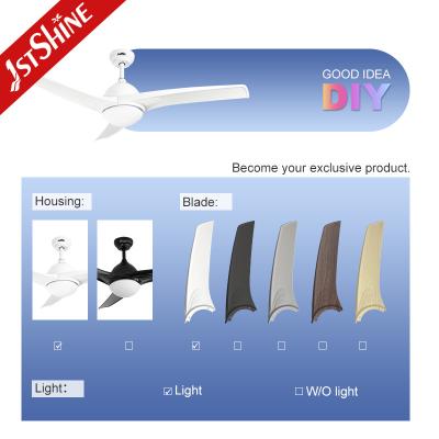 중국 LED 라이트와 DCF W186 인더스트리얼 ABS 칼날 천정 선풍기 52명 판매용