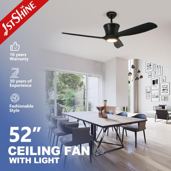 Quality 6 Speeds Smart Timing Quiet DC Motor 52 Inch Ceiling Fans With 3 Reversible Blades for sale
