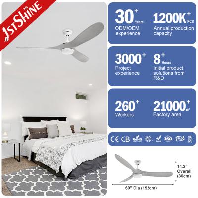 China 1stshine Decorative Ceiling Fan with LED Light and Smart WiFi Control 60