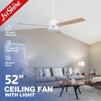 Quality 50W Indoor Remote Control Modern LED Ceiling Fan With 3 MDF Blades for sale