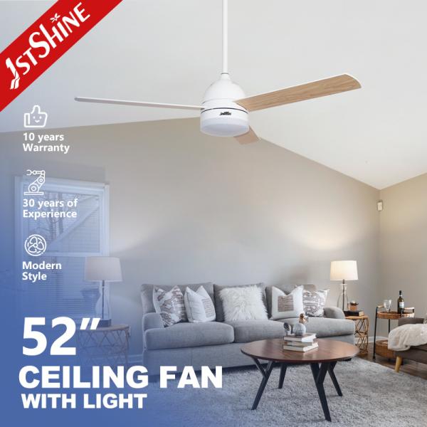 Quality 50W Indoor Remote Control Modern LED Ceiling Fan With 3 MDF Blades for sale