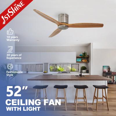 China 52'' Flush Mounted 2 IN 1 Ceiling Fan With / Without Light For Home for sale