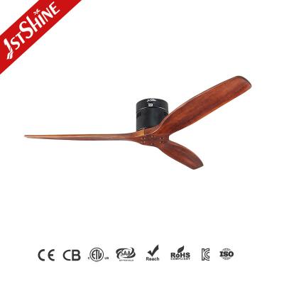 China 1stshine Solid Wood Ceiling Fan Light with Remote Control and Energy Saving Propeller for sale