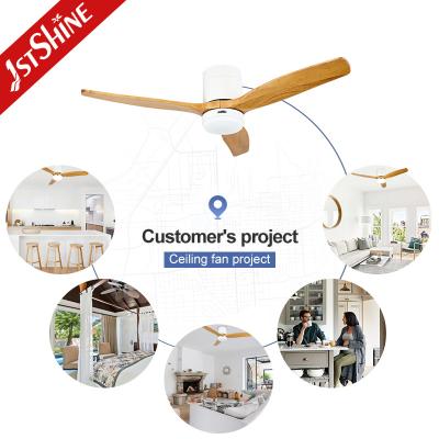 China Ventilador de techo empotrado con luces y control remoto, 6 velocidades, cuerpo de lámpara de metal en venta