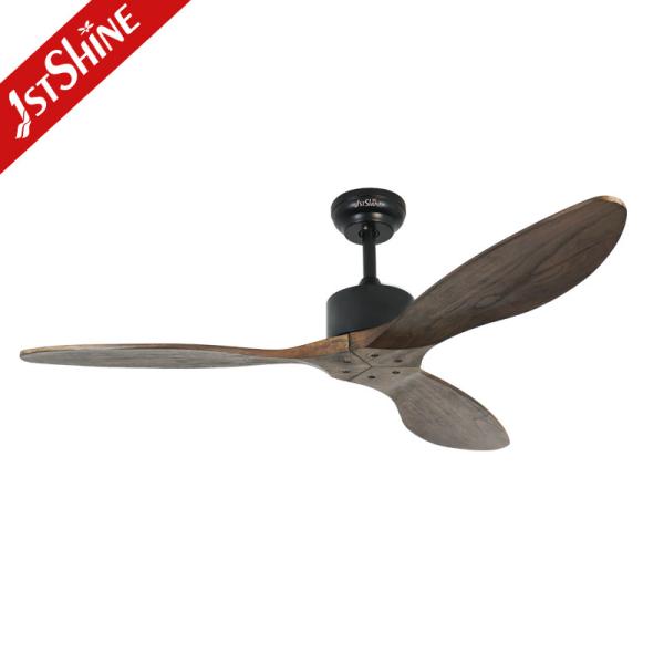 Quality 52 Inch 6 Speed Remote Control Decorative Wood Ceiling Fan For Bedroom for sale
