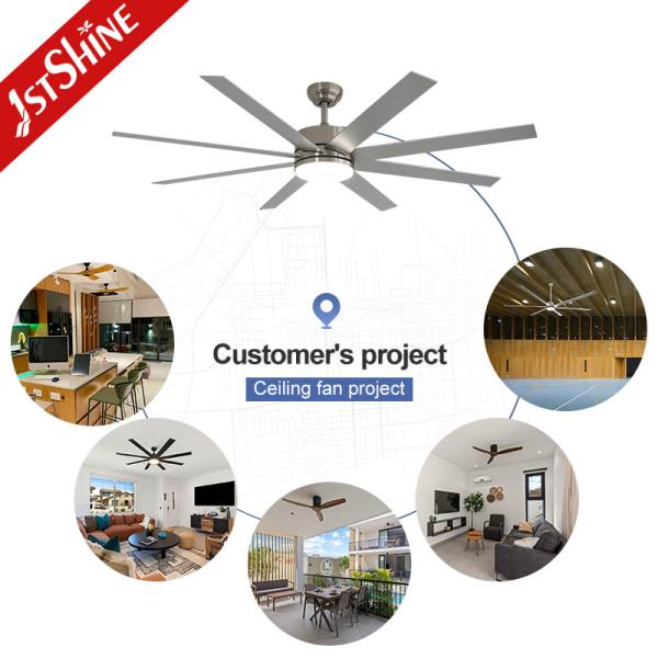 64-Inch Speed Ceiling Fan With Dimmable Light 6 Speed Remote Control For Living Room