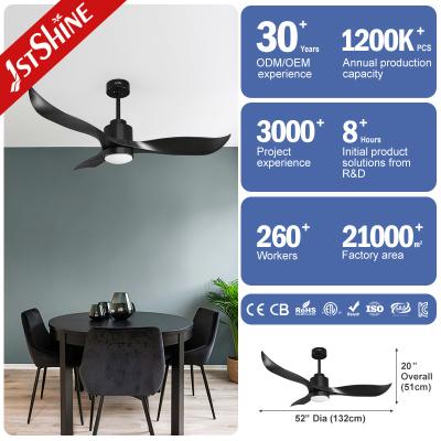 Cina Controllo remoto del motore a corrente continua da 52 pollici Ventilatore a soffitto impermeabile esterno per raffreddamento dell'aria in vendita