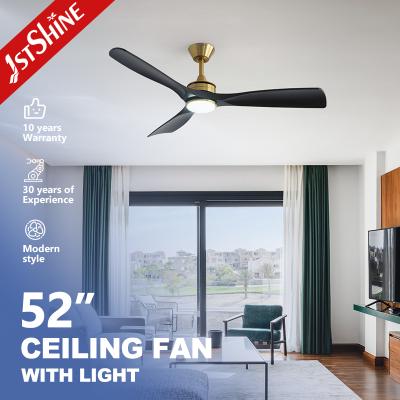 China 52 Inch Ceiling Fan with LED Light and Customizable Design Modern and Stylish for Any Room or Office with Remote Control for sale