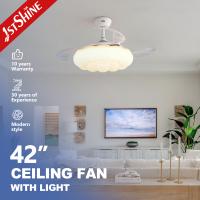 China 42-Inch Modern Ceiling Fan Light Foldable Blades Dimmable LED Light for sale