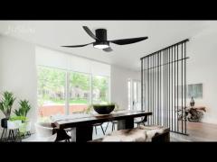 LED-verlichting Type Slimme plafondventilator met licht DC-motor energiebesparende dimbare metalen en kunststofbladen
