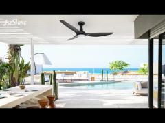 White/Black Modern LED Ceiling Fan With Dimmable Light Remote Control DC Motor