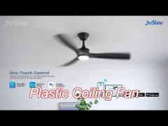 2in1 52'' smart ceiling fan with light dc motor high speed in black 6 speed choice