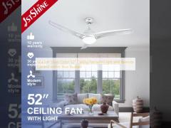 60±5W Silver Color 52“ Ceiling Fan with Light and Remote Control within Your Budget