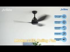 48 inches modern ceiling fan without led light abs blade dc remote control