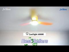 52 inch modern customizable macaron ceiling fan with light and smart control for low ceiling