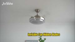 Invisible Ceiling Fan LED Light DC Motor
