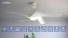 62 Inch Modern White Ceiling Fan with LED Light Review