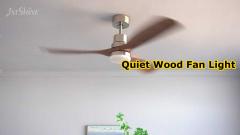 Quiet Wood Ceiling Fan With Light