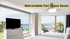 36 Inch Retractable Ceiling Fan LED Light
