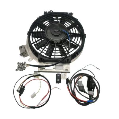 China 8'' Car Electric Radiator Fan for Pajero Retrofit with 10 Straight Blades Engine Cooling Push Pull 12v Volta Condition New for sale