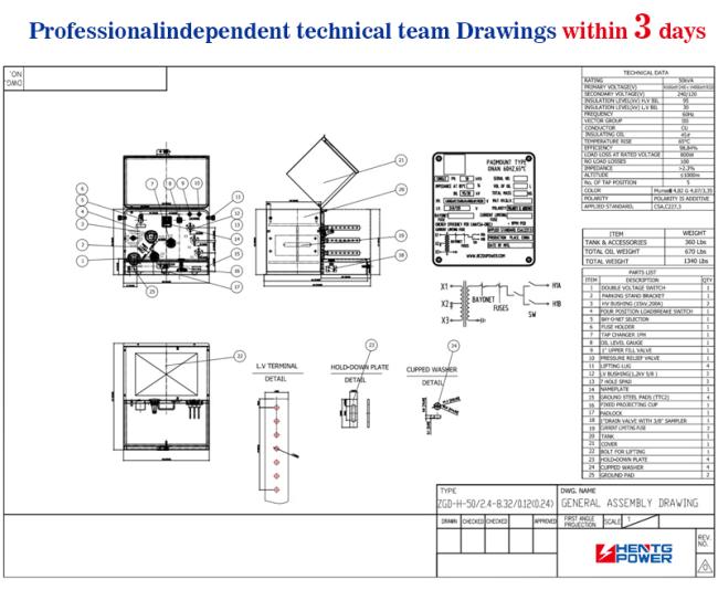 Pad Mounted Transformer Technical Details
