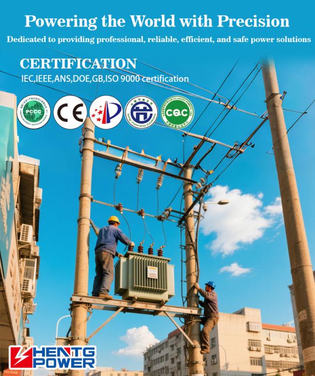 HENTG 3150KVA oil-immersed transformer exterior view
