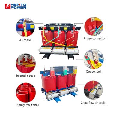 China 400V Dry Type Three Phase Isolation Transformer 500kVA With Disc Coil Structure for sale