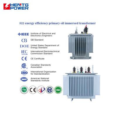 China Variable Distribution Voltage Oil Immersed Transformer Step Down Mv&Hv Isolation  Three Phase Transformers for sale