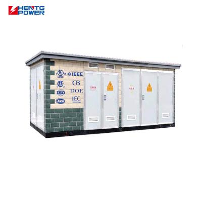 China Oil Immersed Compact Substation Transformer 630KVA 1000KVA Pre Installed Box Type for sale