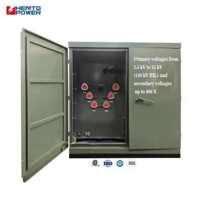 China 45kVA Oil Filled Pad Mounted Transformer Quiet Operation With Multi Winding Coil for sale