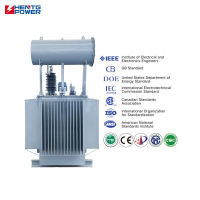 China Driefasige olie ondergedompelde distributie transformator 35KV Klasse ONAN koeling Aanpasbaar Te koop