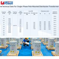 Quality One Phase Pole Mounted Transformer Self Cooled 98% Efficiency For Power for sale