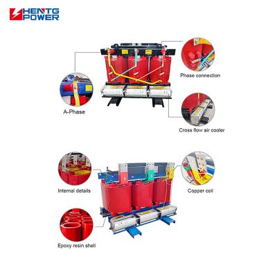 China 630KVA Power Transformer Epoxy Resin Cast Dry Type Explosion Proof with 50/60Hz Frequency and 400V Output Voltage for sale