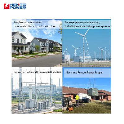 China 75kva 152kva 225kva Three Phase Distribution Power Transformer Outdoor Compact Substation with Combined Box for sale