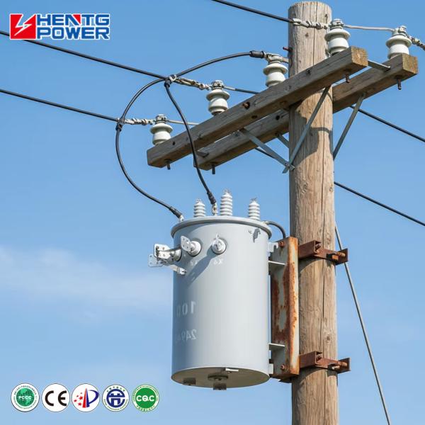 Quality Variable Voltage MV HV Pole Mounted Distribution Transformer 25 Kva 50 Kva Single Phase for sale