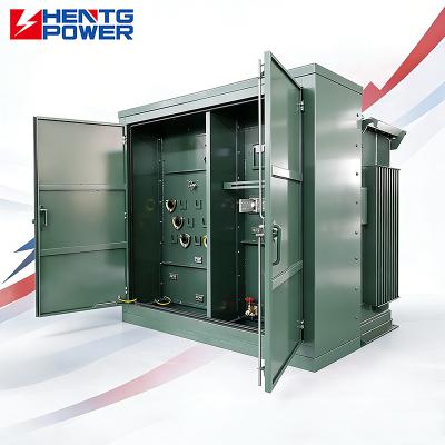 China 225 kVA Three Phase Pad Mounted Transformer Dead-Front Loop / Radial Feed Bay-O-Net Fuse Oil-Filled Copper Windings for sale