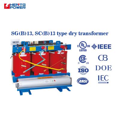 China Equipment Protection 80KVA 0.4 to 11KV Cooper Winding Three-Phase Dry-Type Transformer for Industrial Power Distribution OEM for sale