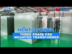 Pad Mounted Electrical Power Transformer Medium Voltage Step Up 500kva Tamper Proof Design