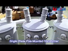 aluminum winding oil immersed distribution transformer 167kva 75kva 37.5kva pole on pole