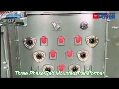 metal enclosure mv hv three phase pad mounted transformer 75kva-2500kva ip55 protection