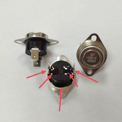 China KSD301 Waterproof Thermostat Automatic Reset For Ice Maker In Yachts for sale