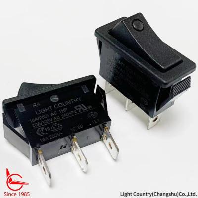 China Taiwan Light Country R4 Preto ON OFF Rocker Switch 33*15mm 16A 250V à venda