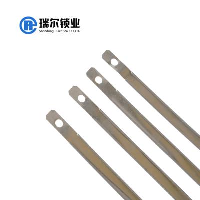 China RES001 Hot sale Customized Serial numbered cheap metal truck and trailer security seals with printing for sale