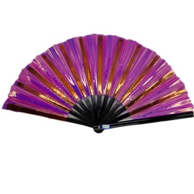 China PVC plástico Kung Fu Bamboo Folding Fan dos fãs dobráveis multicoloridos da mão à venda