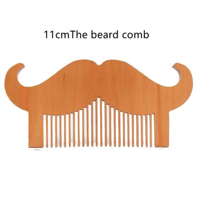 Cina Mogano di legno fatto a mano del pettine della barba portatile ogni due mesi diritto in vendita