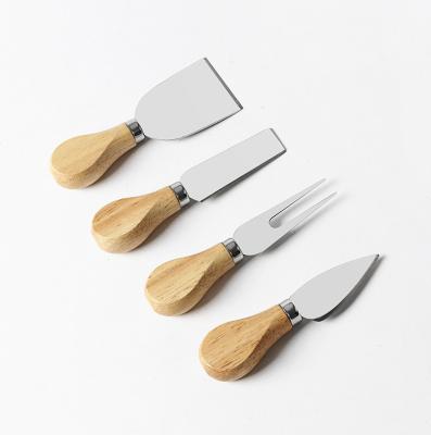 Cina Spatola di legno naturale della forcella del coltello della famiglia dei coltelli del formaggio della maniglia della cucina in vendita