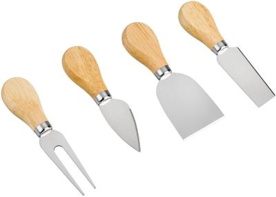 Cina Spatola di legno naturale della forcella del coltello della famiglia dei coltelli del formaggio della maniglia della cucina in vendita