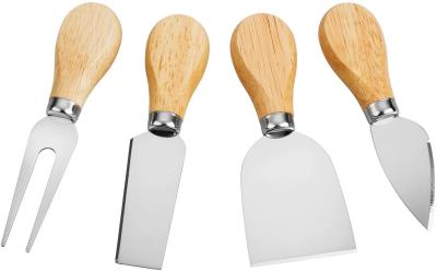 Cina Spatola di legno naturale della forcella del coltello della famiglia dei coltelli del formaggio della maniglia della cucina in vendita