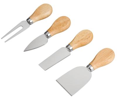 Cina Spatola di legno naturale della forcella del coltello della famiglia dei coltelli del formaggio della maniglia della cucina in vendita