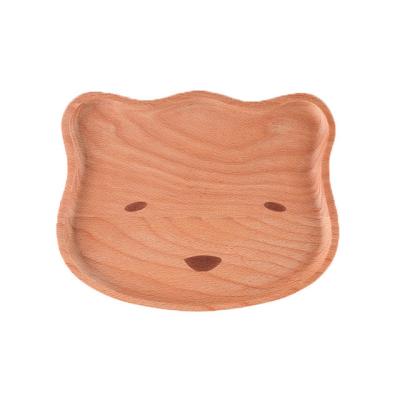 Cina Bambini serventi di legno dei piatti del fumetto piatto di cena diviso integratore alimentare in vendita
